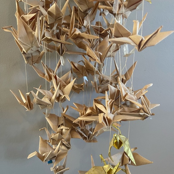 Accents | Vintage Origami Wind Chime Indoor Only Wall Hanging Decor ...